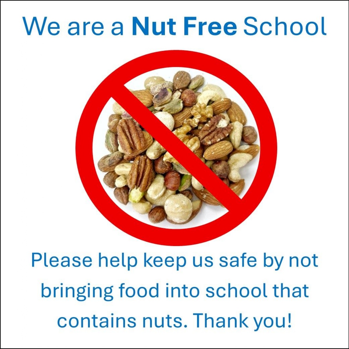 Portswood Primary School - Nut Free School